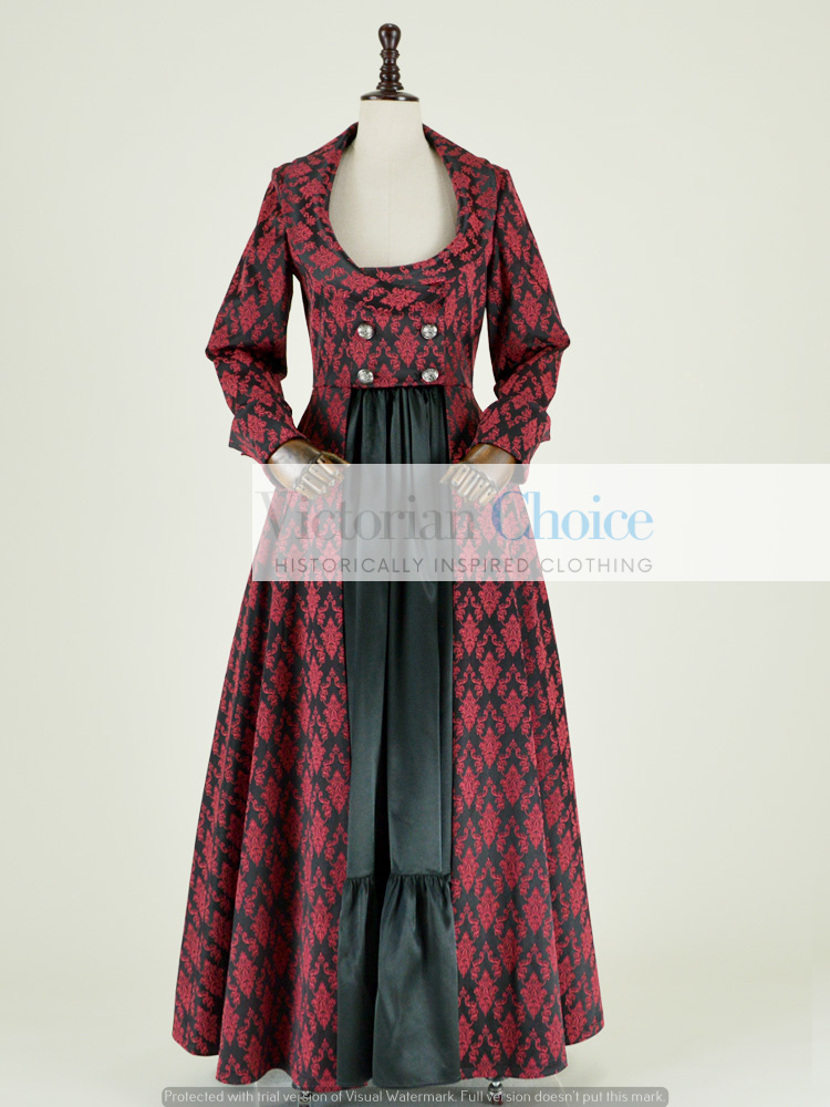 Edwardian Victorian Gothic Sherlock Holmes Steampunk Coat Dress Vampire ...