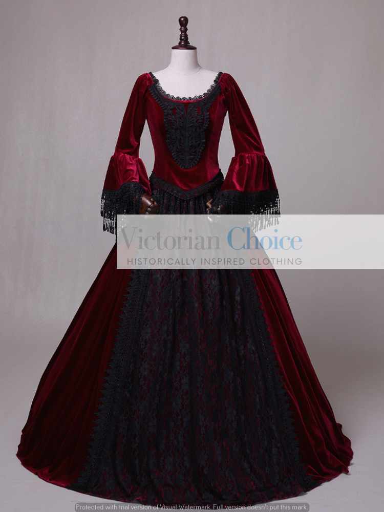 Colonial Marie Antoinette Queen Royal Masquerade Gown Dress Theater ...