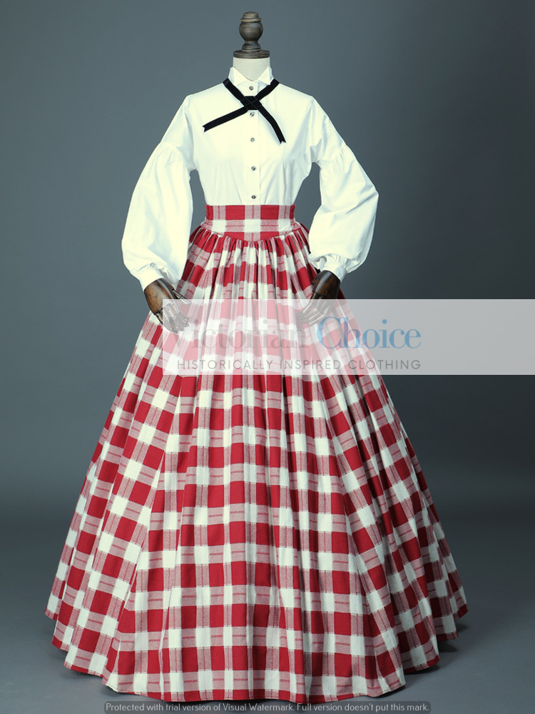 Victorian Dickens Christmas Caroler Caroling Dress Country Maid Prairie ...