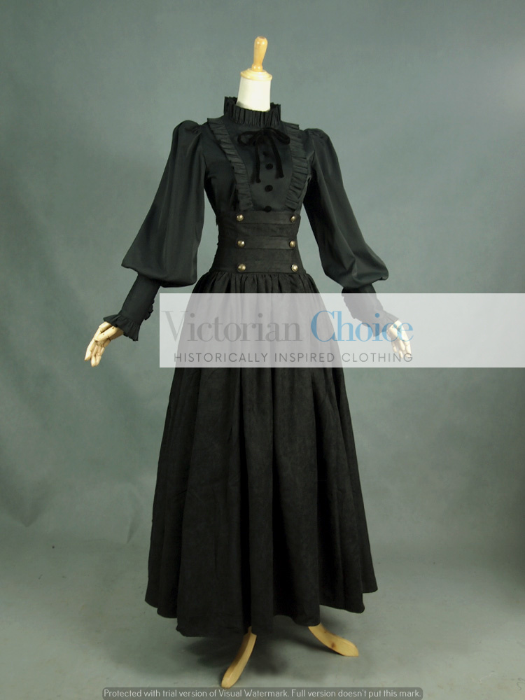 Black Victorian Gothic Girl Steampunk Dress Miss Darkness Penny ...