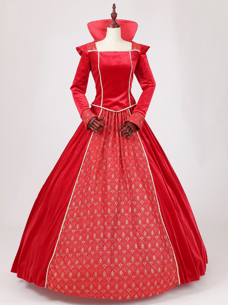 Renaissance Medieval Royal Regal Queen Velvet Dress Queen of Hearts ...