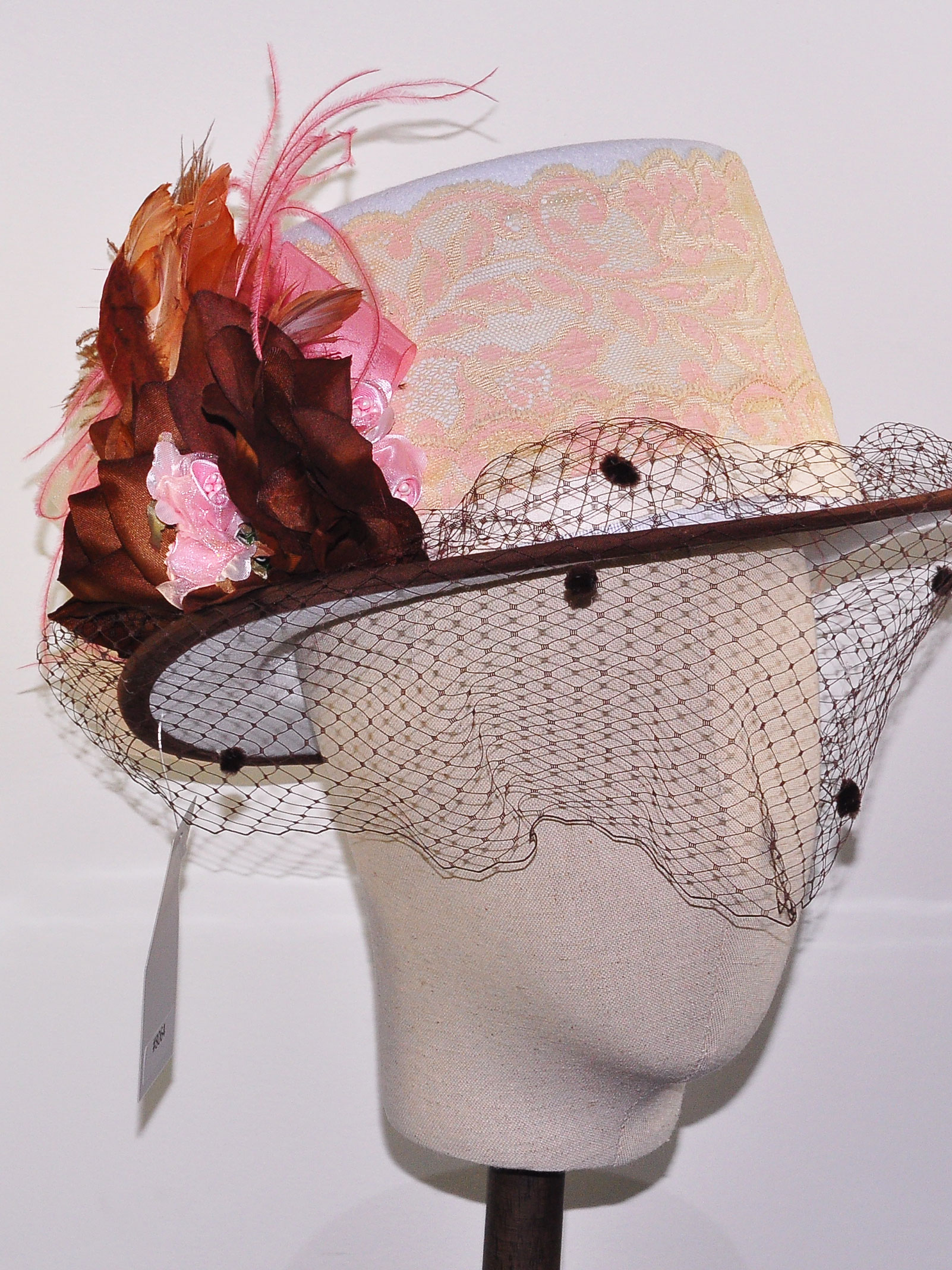 Ladies Victorian Edwardian Felt Feather Riding Top Hat Steampunk Hat ...