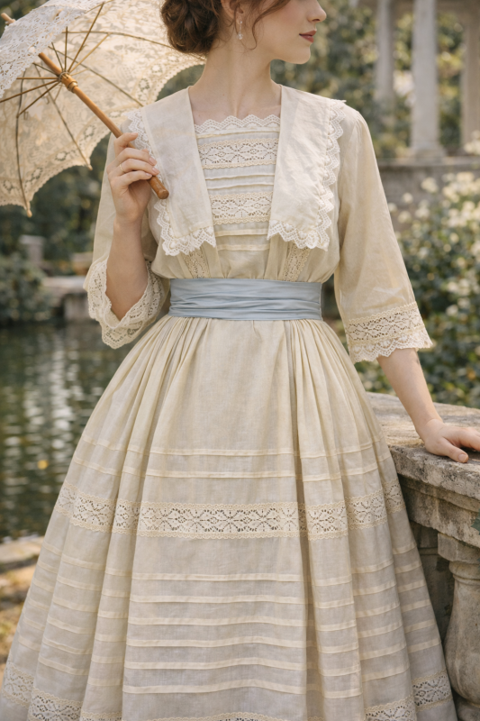 Edwardian Vintage 1900s 1910s Tea Party Garden Wedding Dress Bridal ...